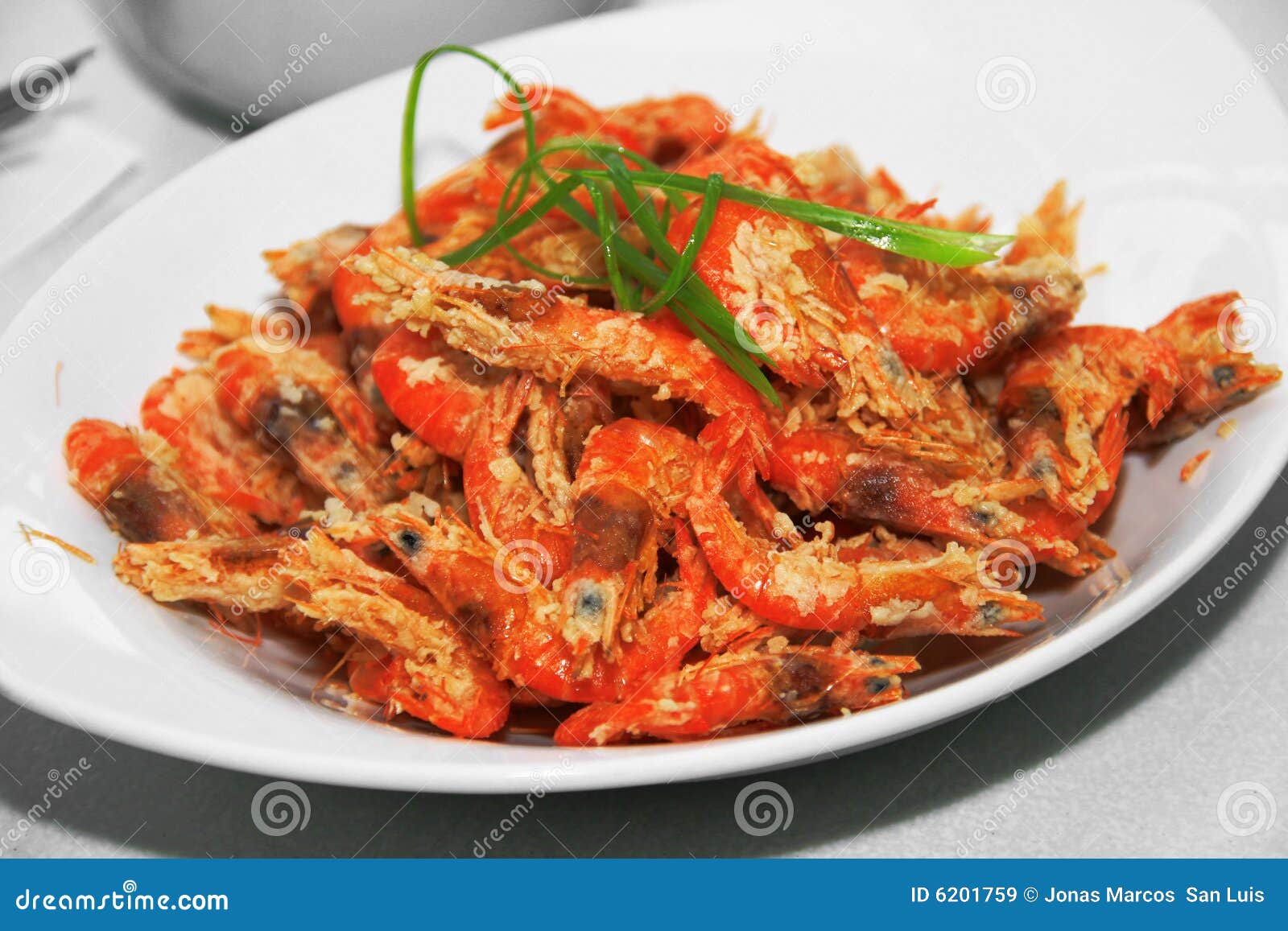 Crevette croustillante image stock. Image of dîner, repas - 6201759