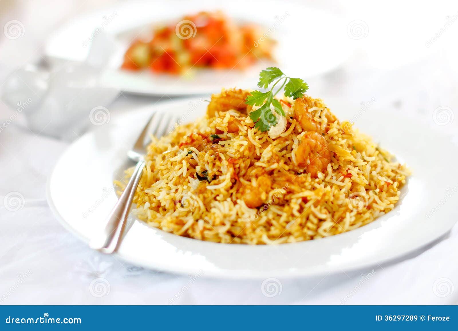 Crevette rose Biryani image stock. Image du seafood, cuisine - 36297289