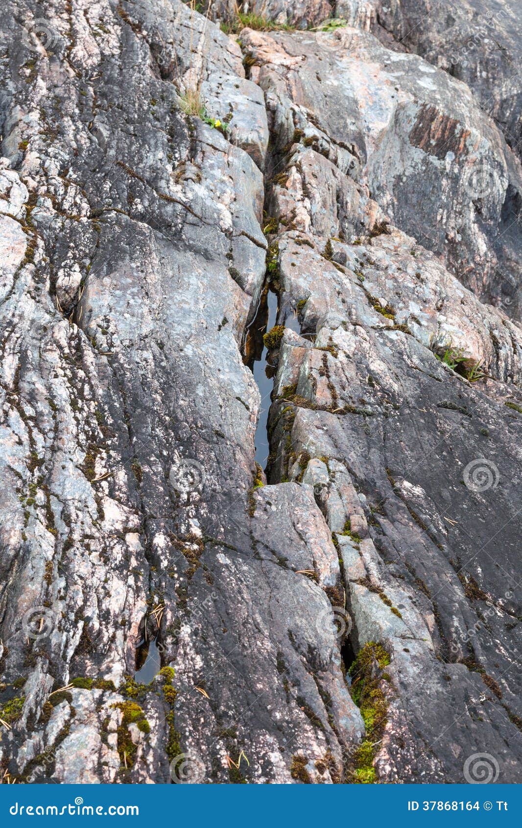 Crevice in a cliff stock photo. Image of rock, crack - 37868164