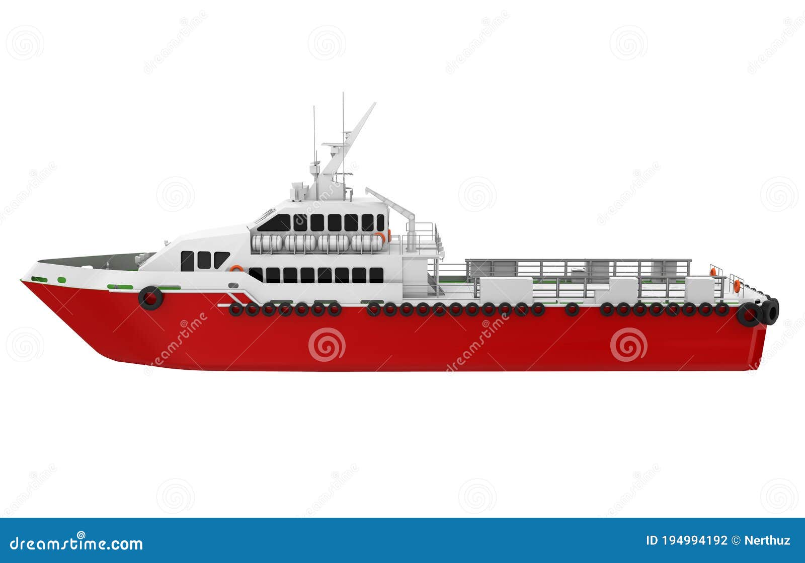 Crew Boat Isolated stock illustration. Illustration of coast - 194994192