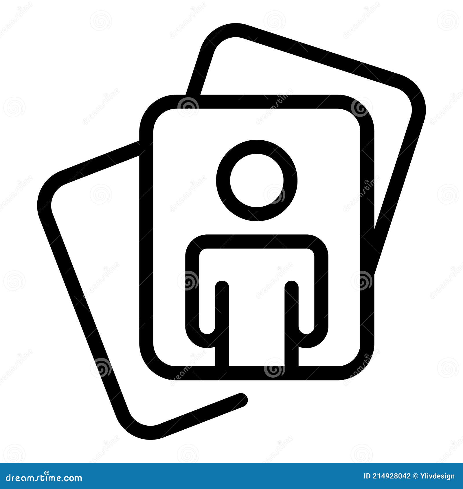 Crew Card Icon, Outline Style Stock Vector - Illustration of guest ...