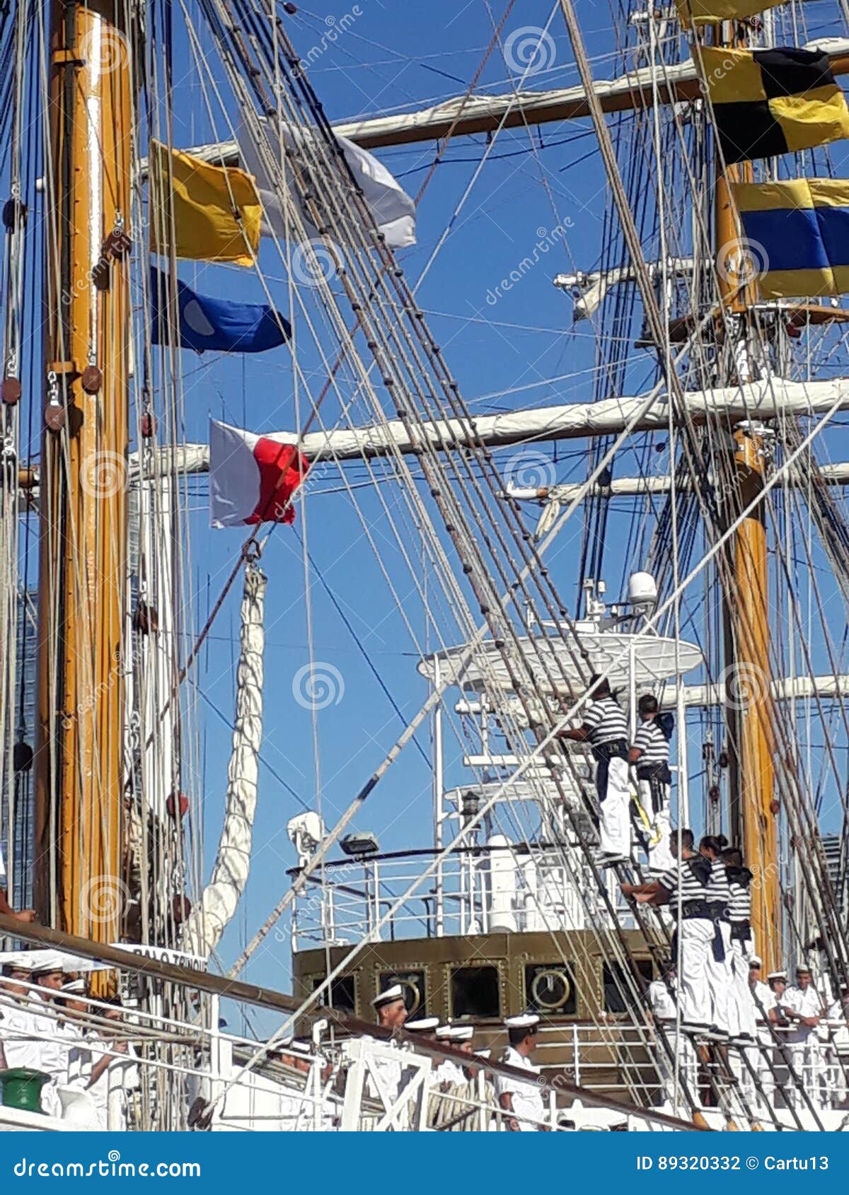 Crew on deck editorial photography. Image of assisting - 89320332