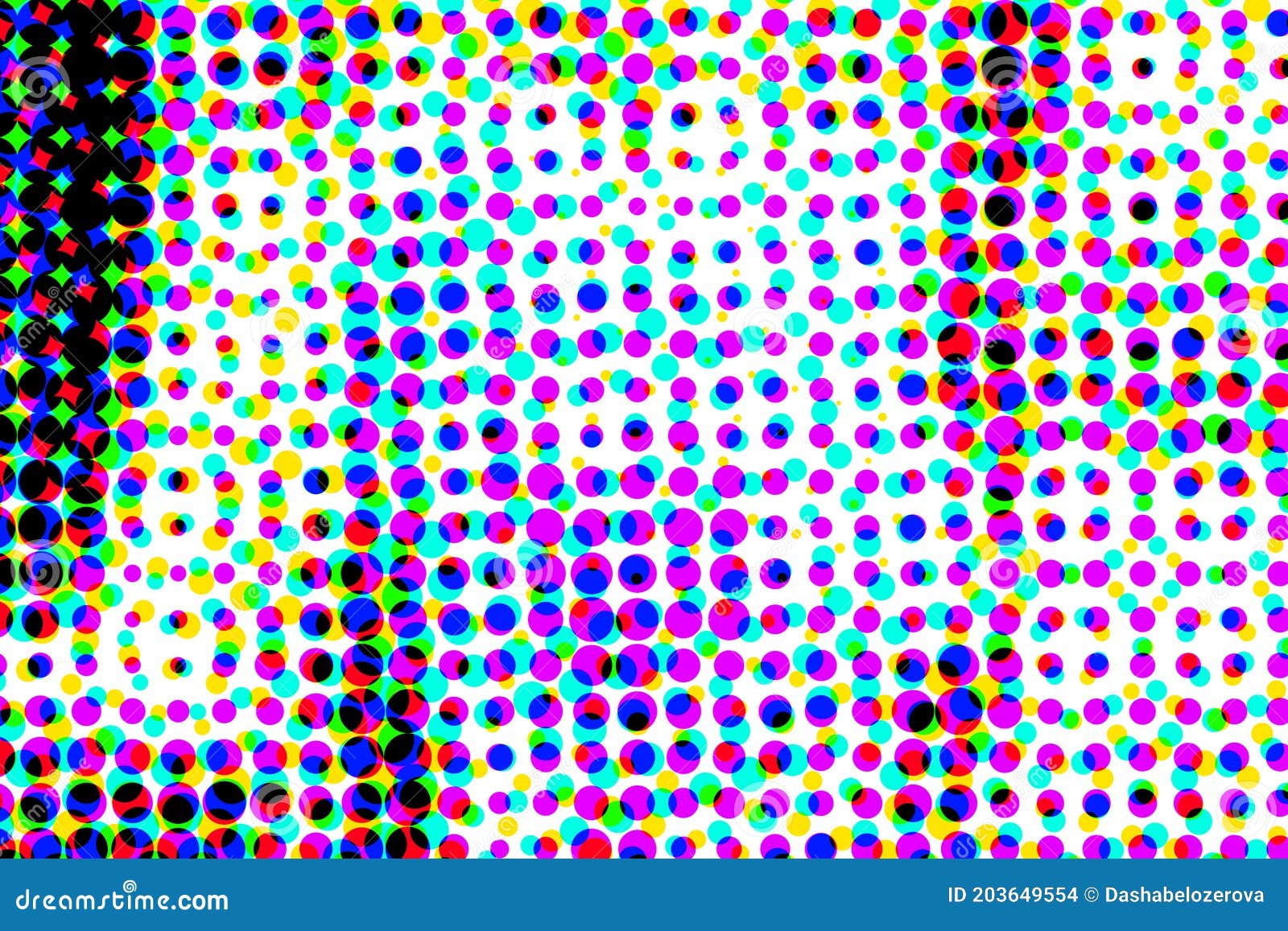 Crew Multi-colored Abstract with Fun Dots Stock Illustration ...