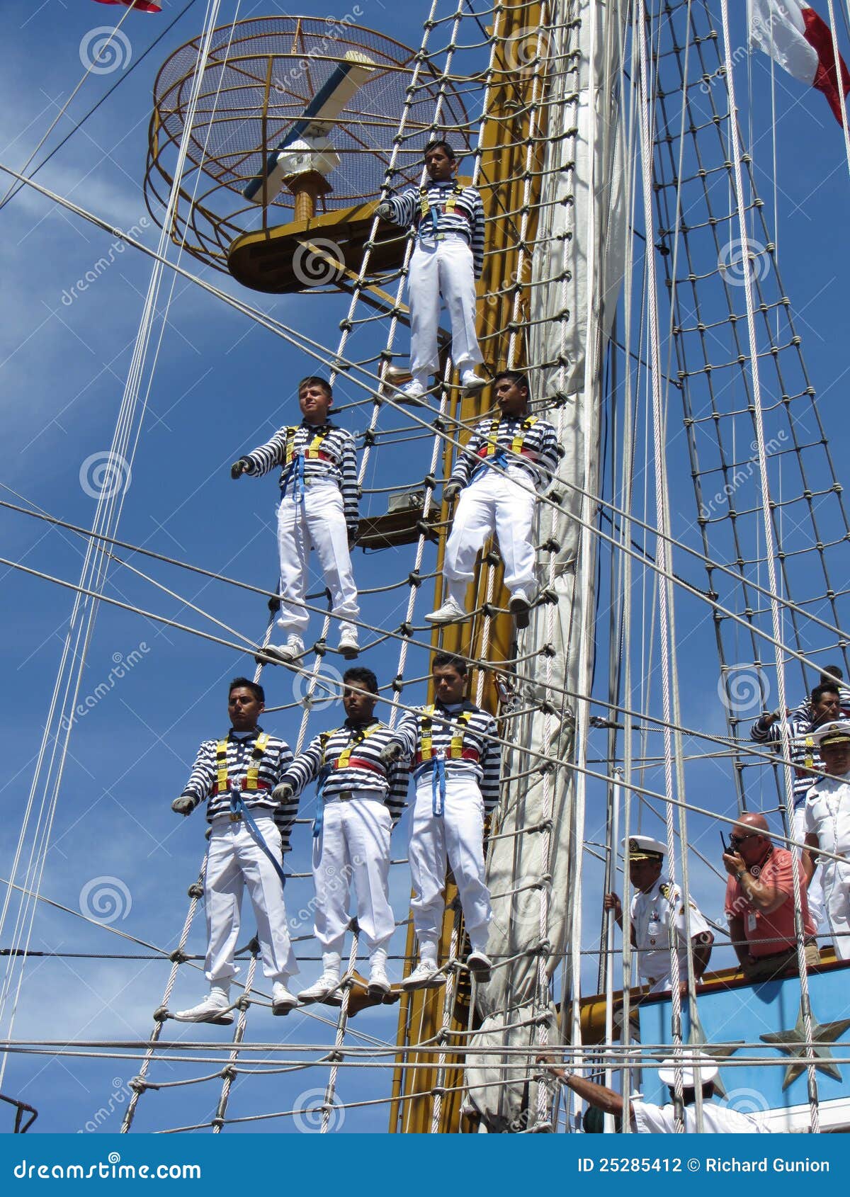 Crew in the Rigging editorial photography. Image of transportation ...