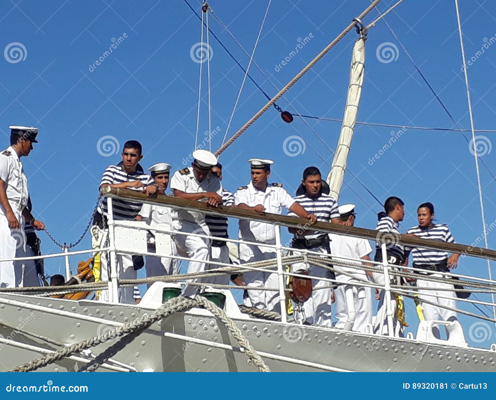 Crew on ship editorial photo. Image of boat, people, female - 89320181