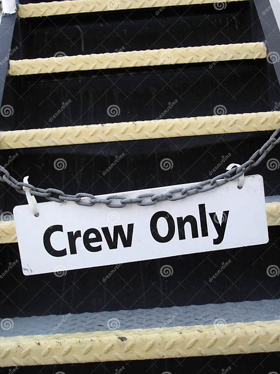 Crew only sign stock photo. Image of sign, member, ship - 11657548