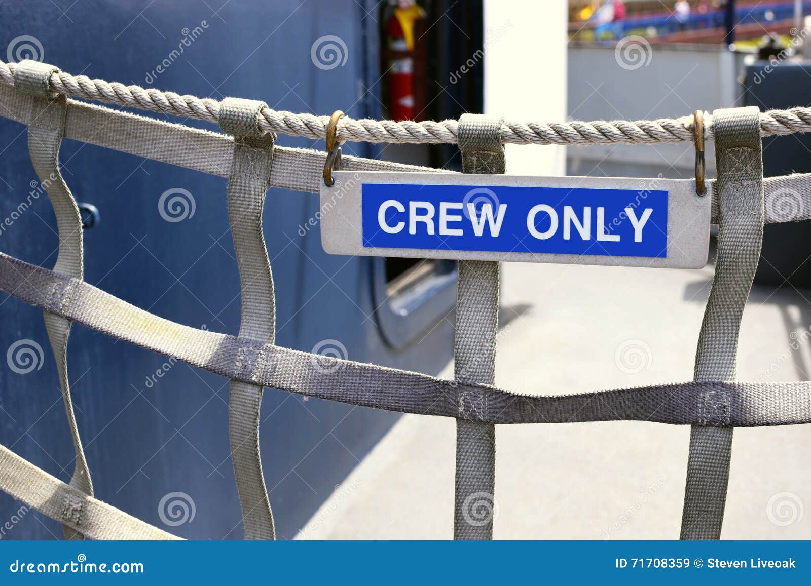 Crew only sign stock image. Image of stop, caution, restricted - 71708359