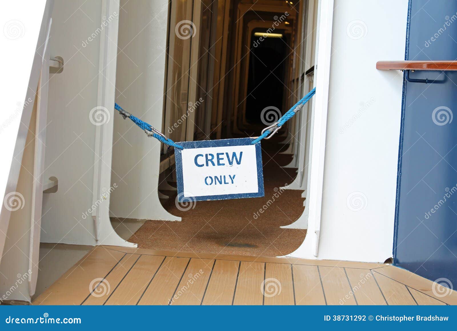 Crew only Sign 2 stock photo. Image of cruise, steel - 38731292