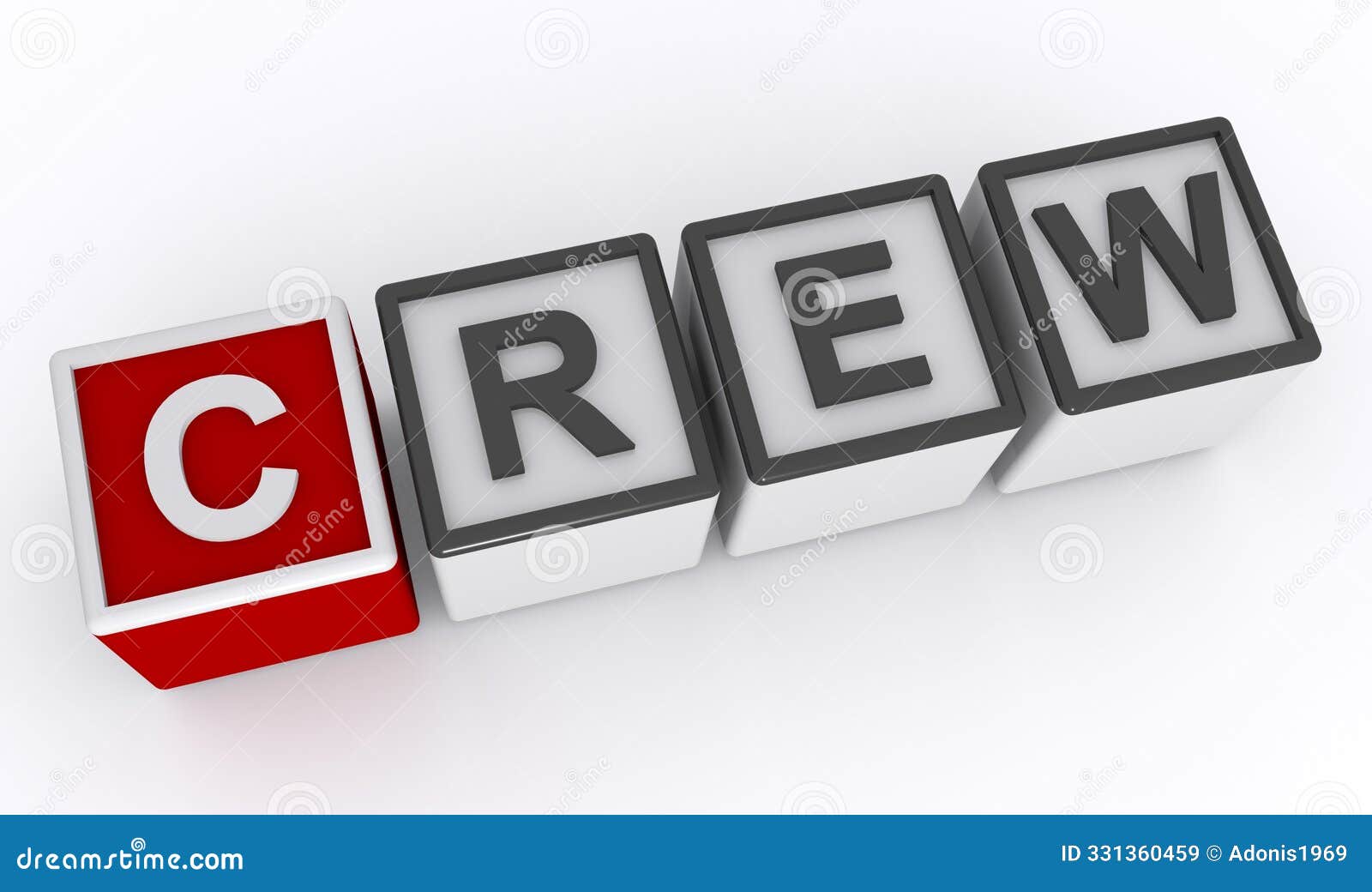 Crew word block on white stock image. Image of marine - 331360459