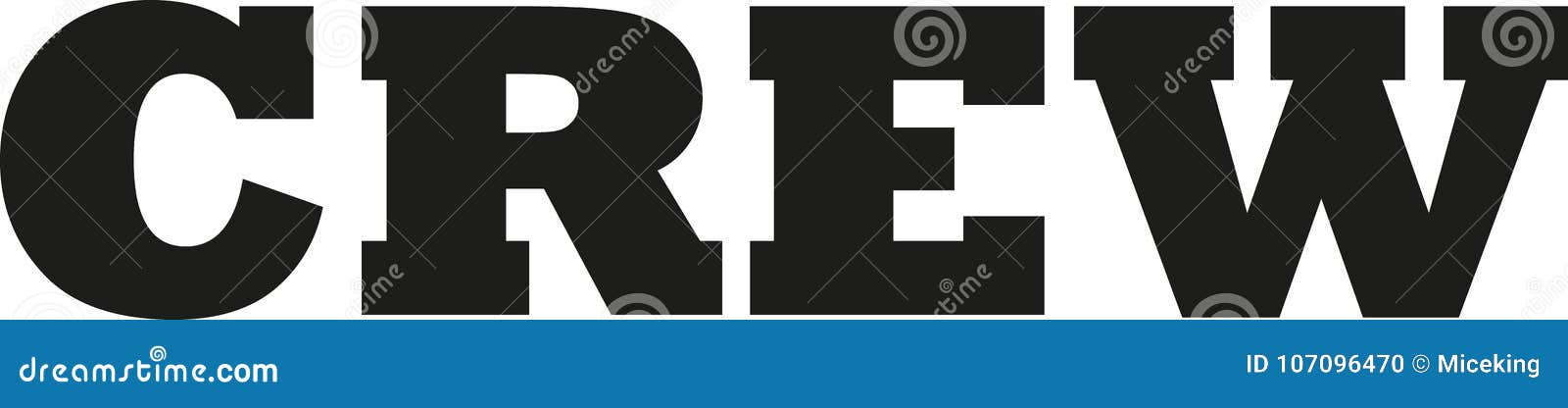 Crew word vector stock vector. Illustration of security - 107096470