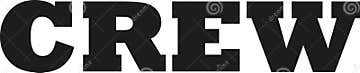 Crew word vector stock vector. Illustration of security - 107096470