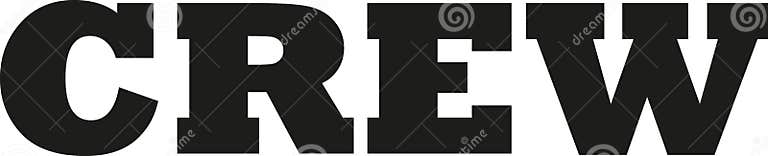 Crew word vector stock vector. Illustration of security - 107096470