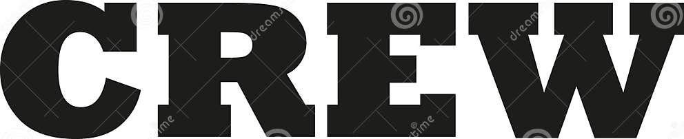 Crew word vector stock vector. Illustration of security - 107096470