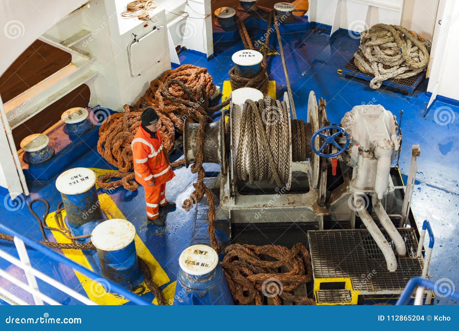 Crew zone editorial stock image. Image of industrial - 112865204