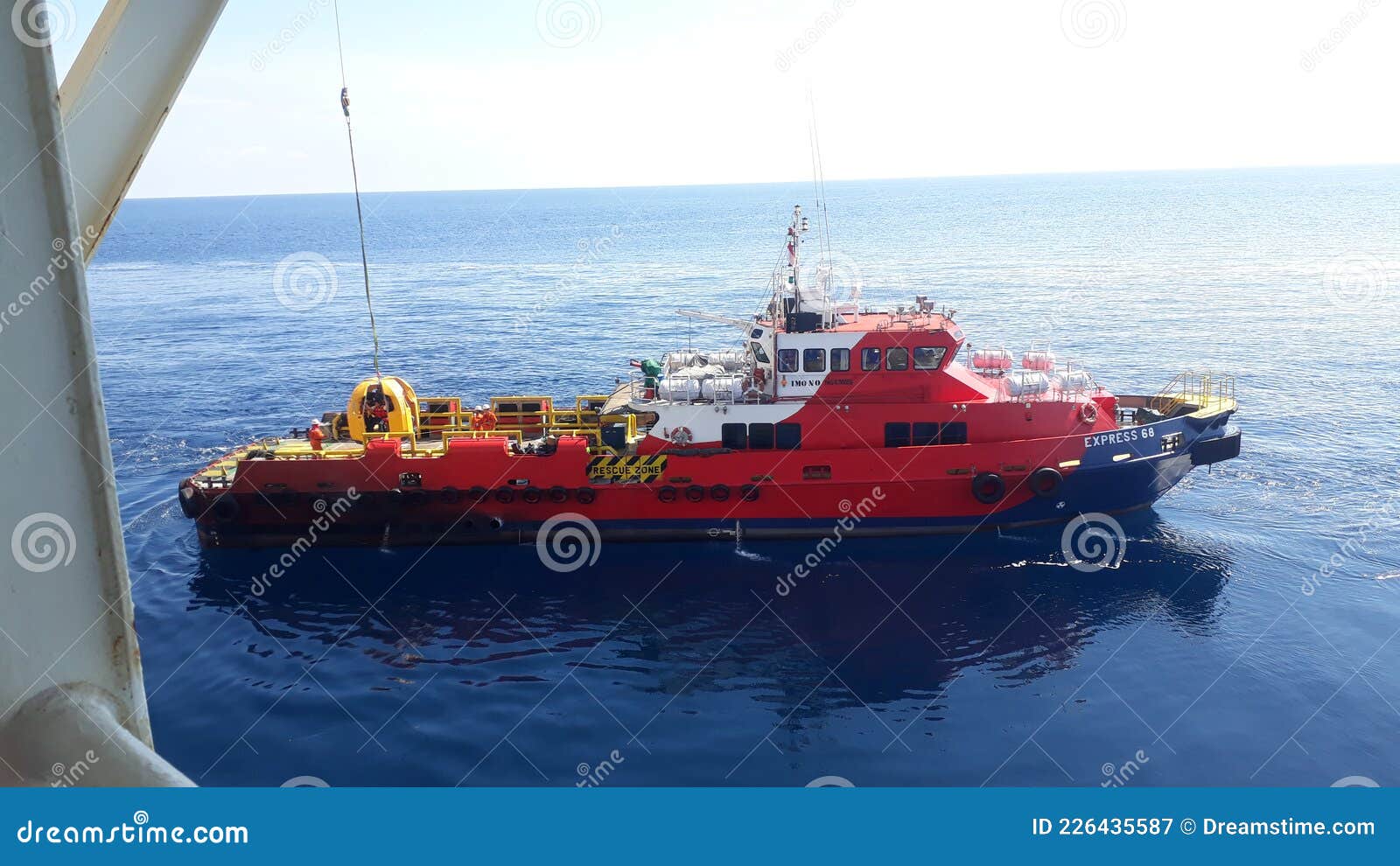 Crewboat working onboard editorial photography. Image of crewboat ...