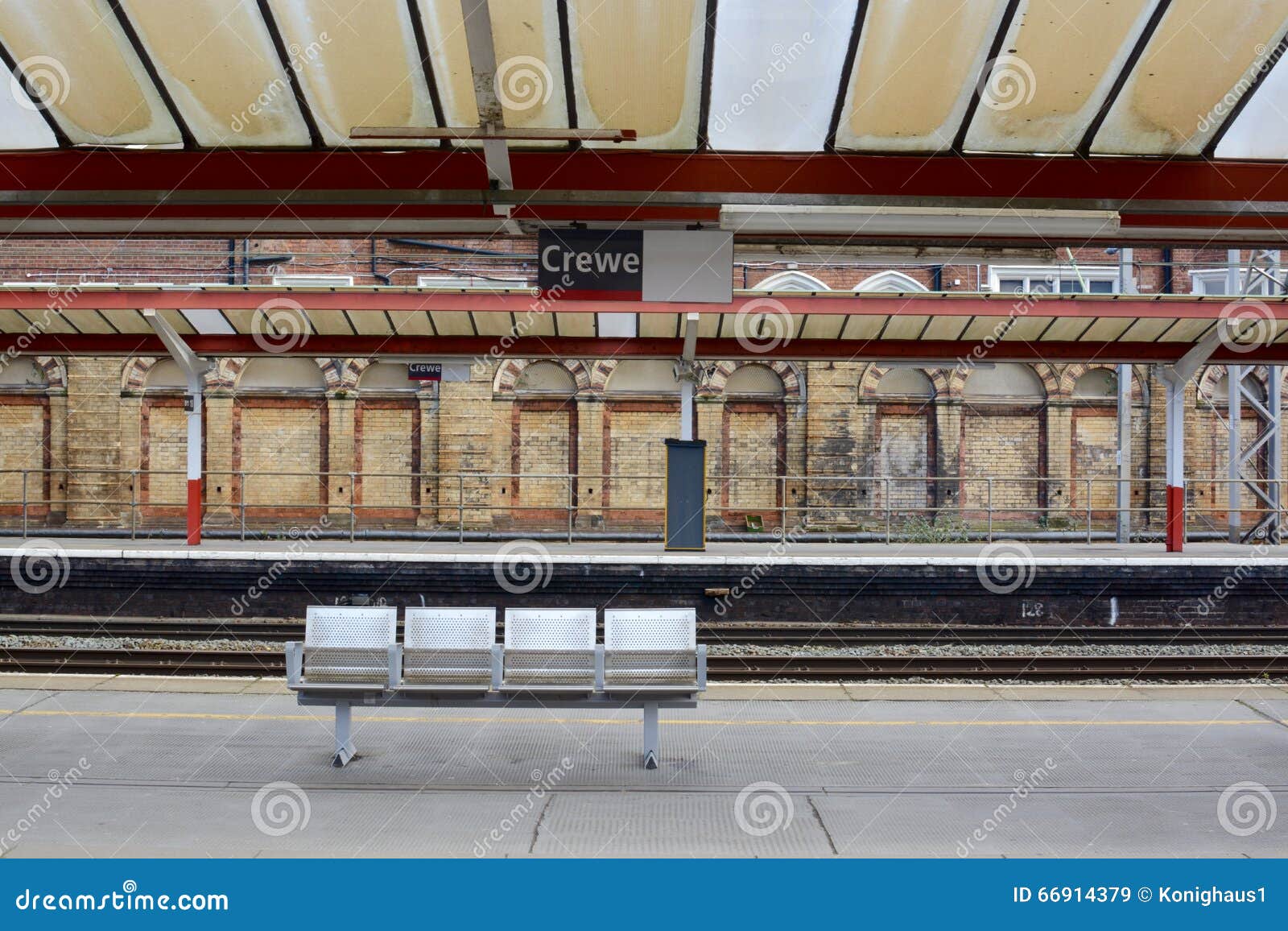 Crewe Railway station stock image. Image of sign, platform - 66914379