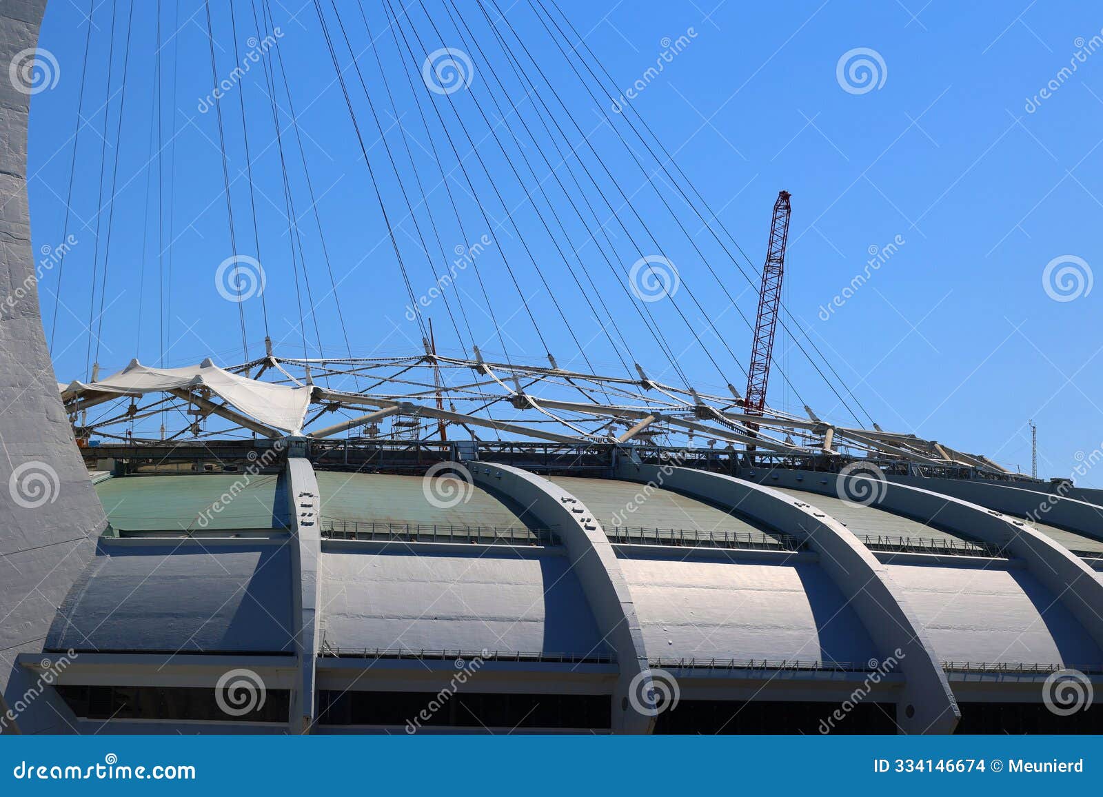 Crews Begin Dismantling Olympic Stadium Roof Editorial Stock Image ... Crews Begin Dismantling Olympic Stadium Roof Editorial Stock Image ...