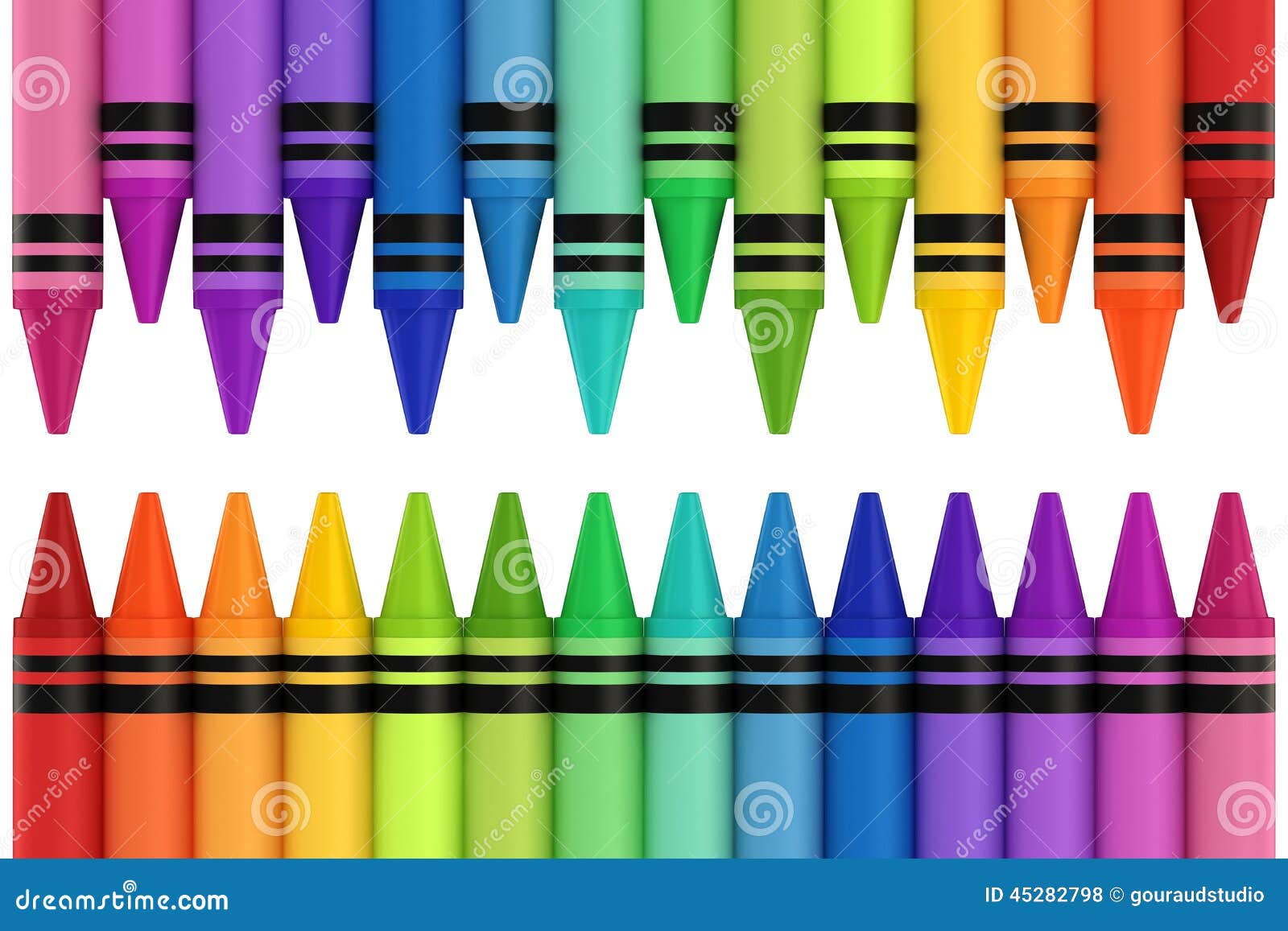 Creyones stock de ilustración. Ilustración de azul, creyones - 45282798