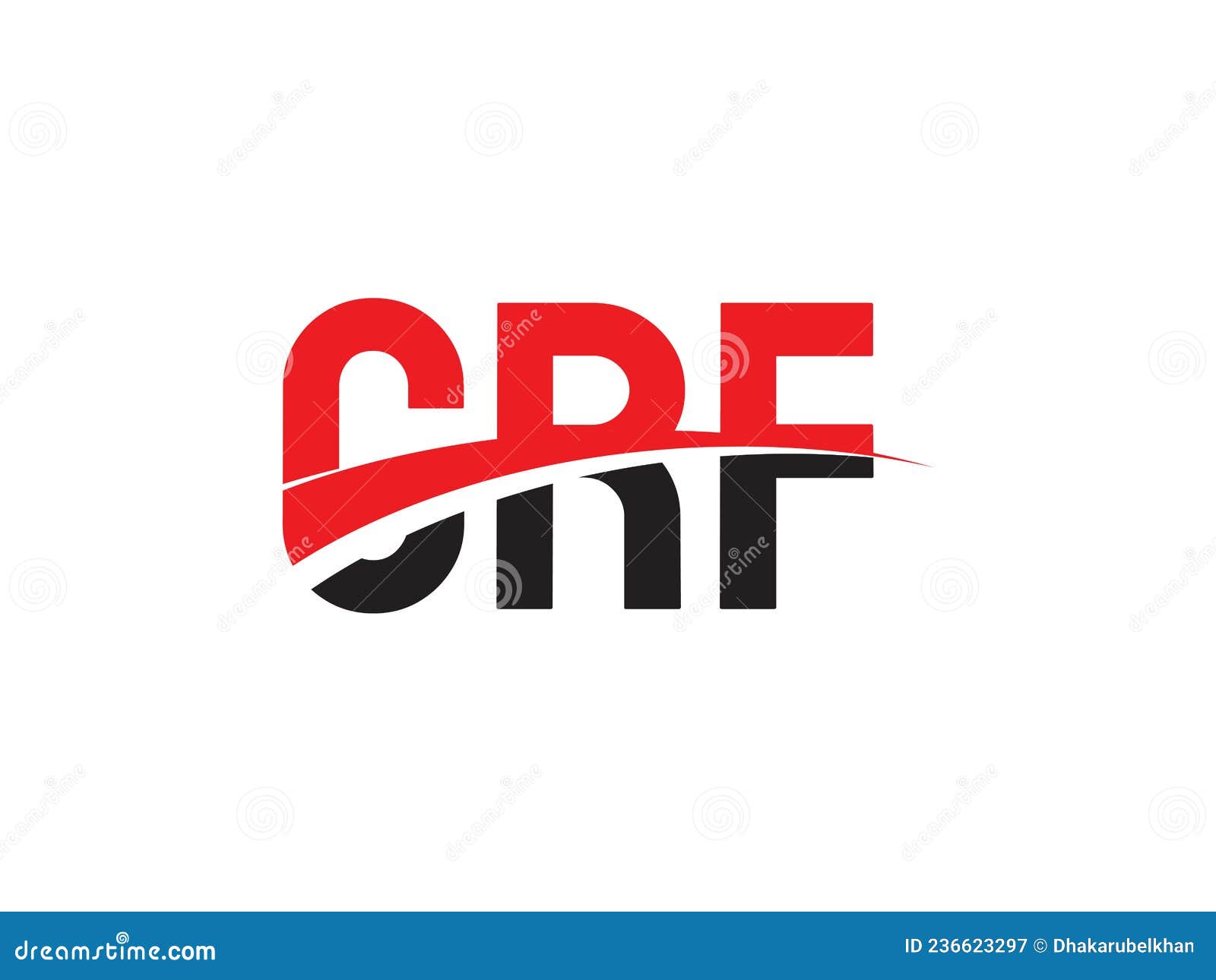 CRF Letter Initial Logo Design Vector Illustration Stock Vector ...