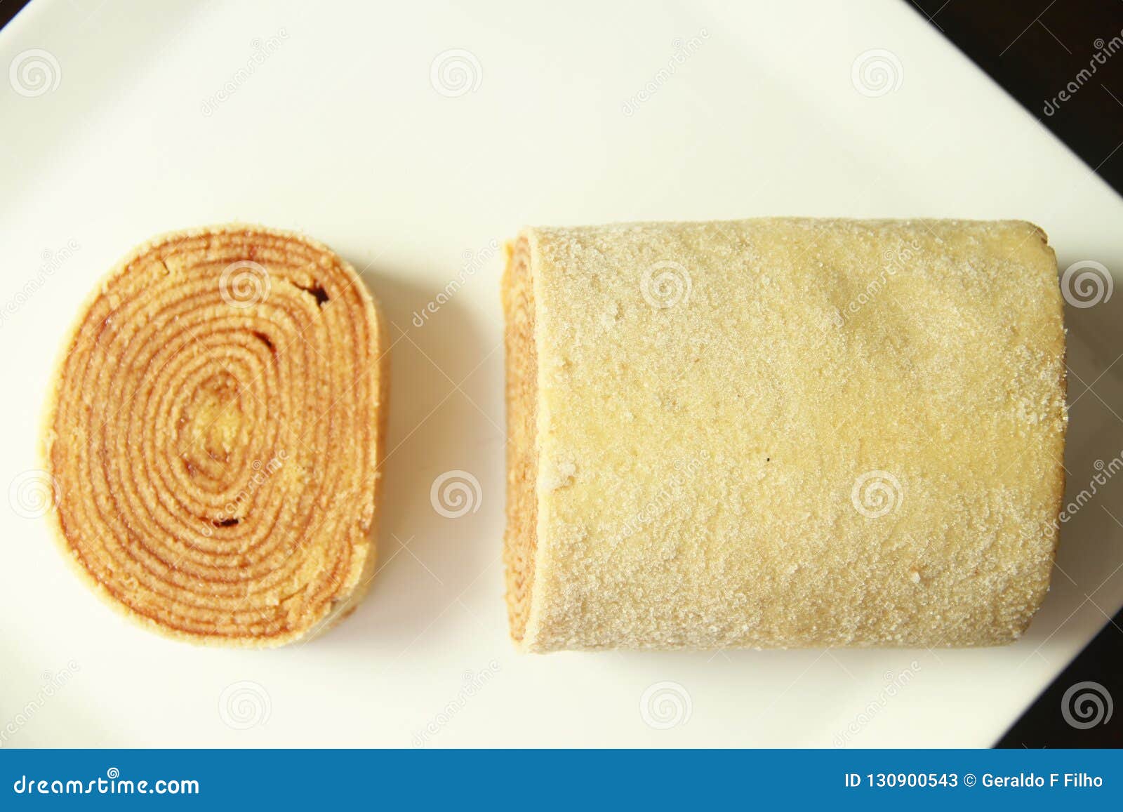Roll Cake, Bolo De Rolo, Traditional Brazilian Cake Candy Sao Paulo ...