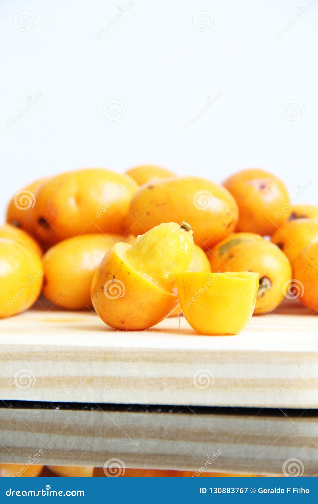Seriguela Fruit Isolated White Background Tropical Food Sao Paulo ...