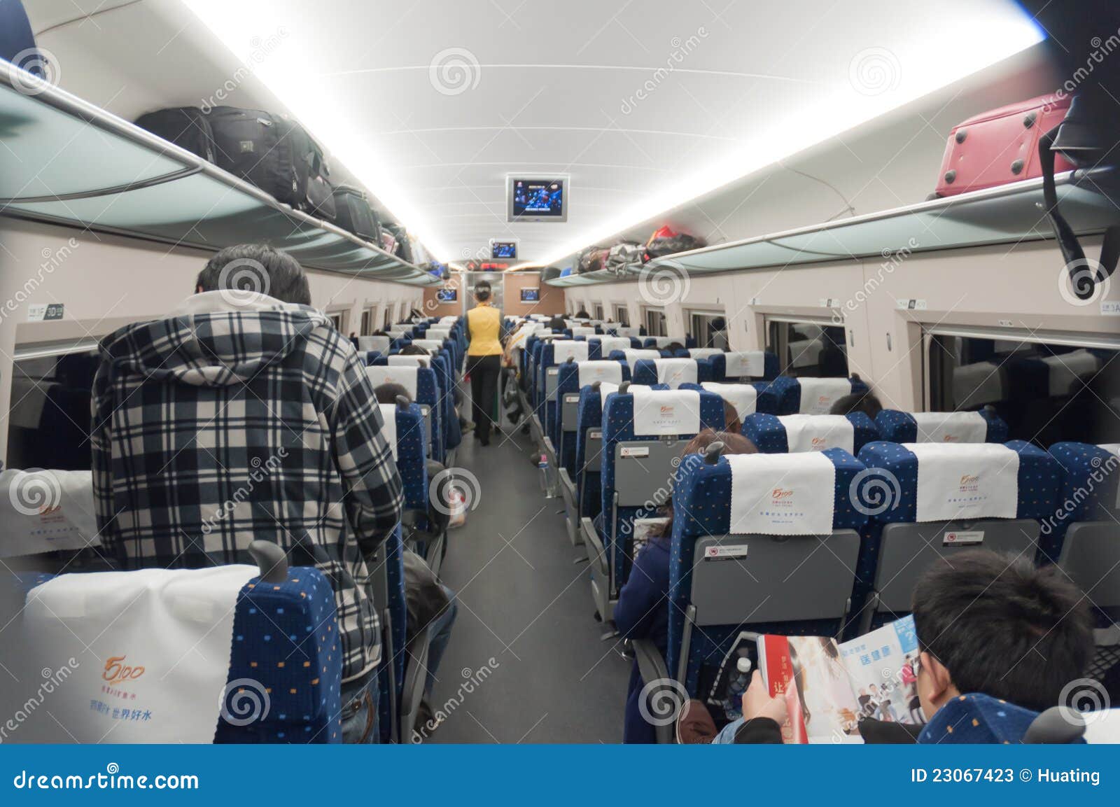 CRH 380 train internal editorial stock photo. Image of speed - 23067423