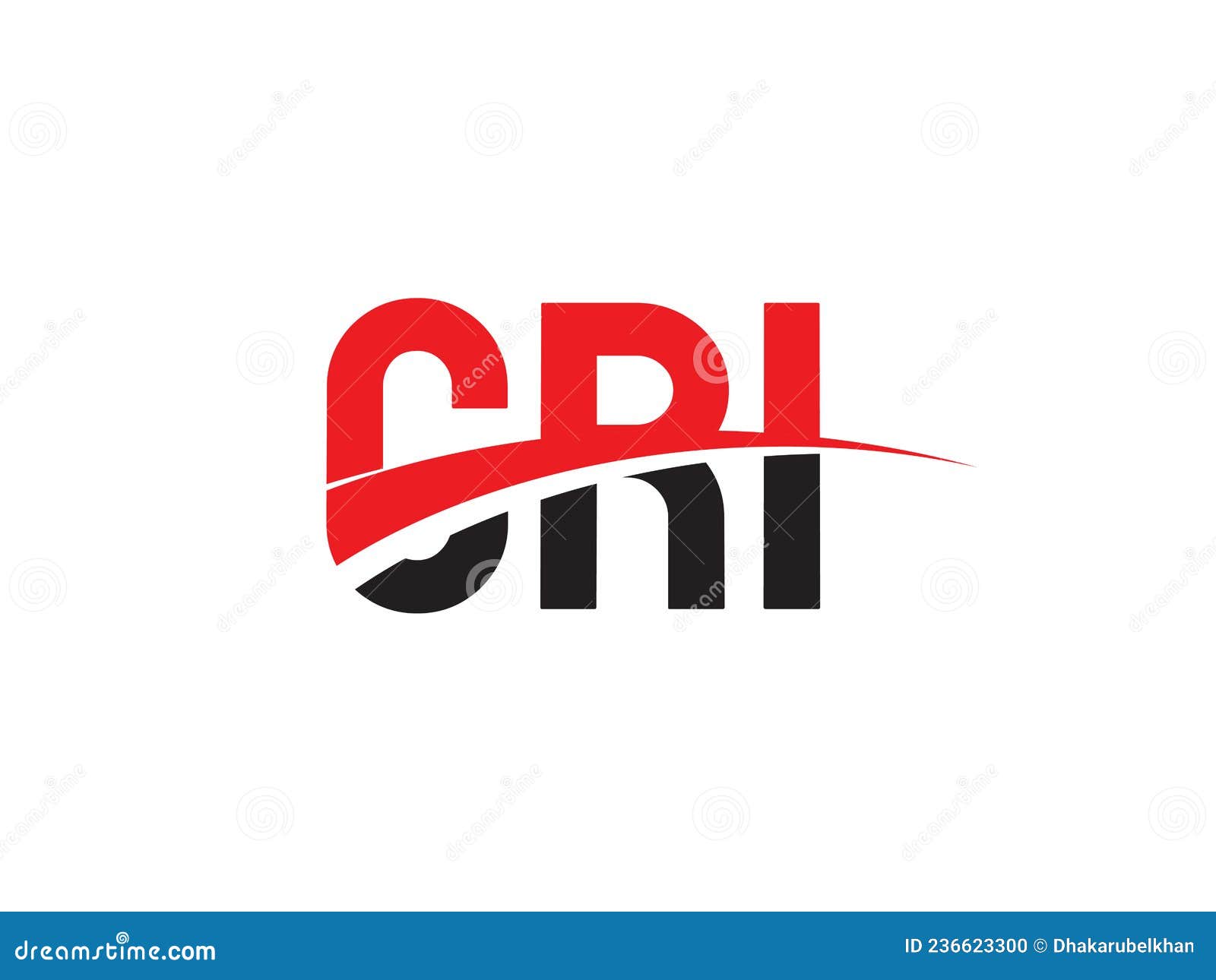 CRI Letter Initial Logo Design Vector Illustration Stock Vector ...