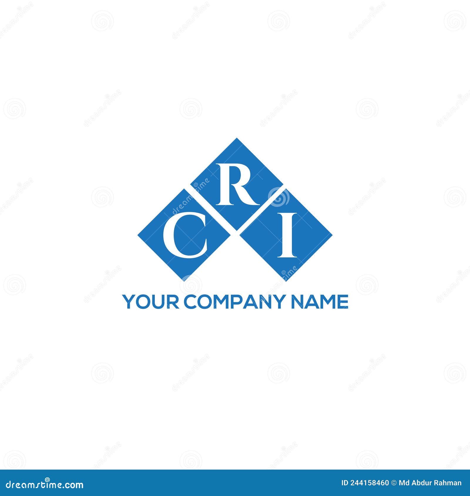 CRI Letter Logo Design On White Background. CRI Creative Initials ...
