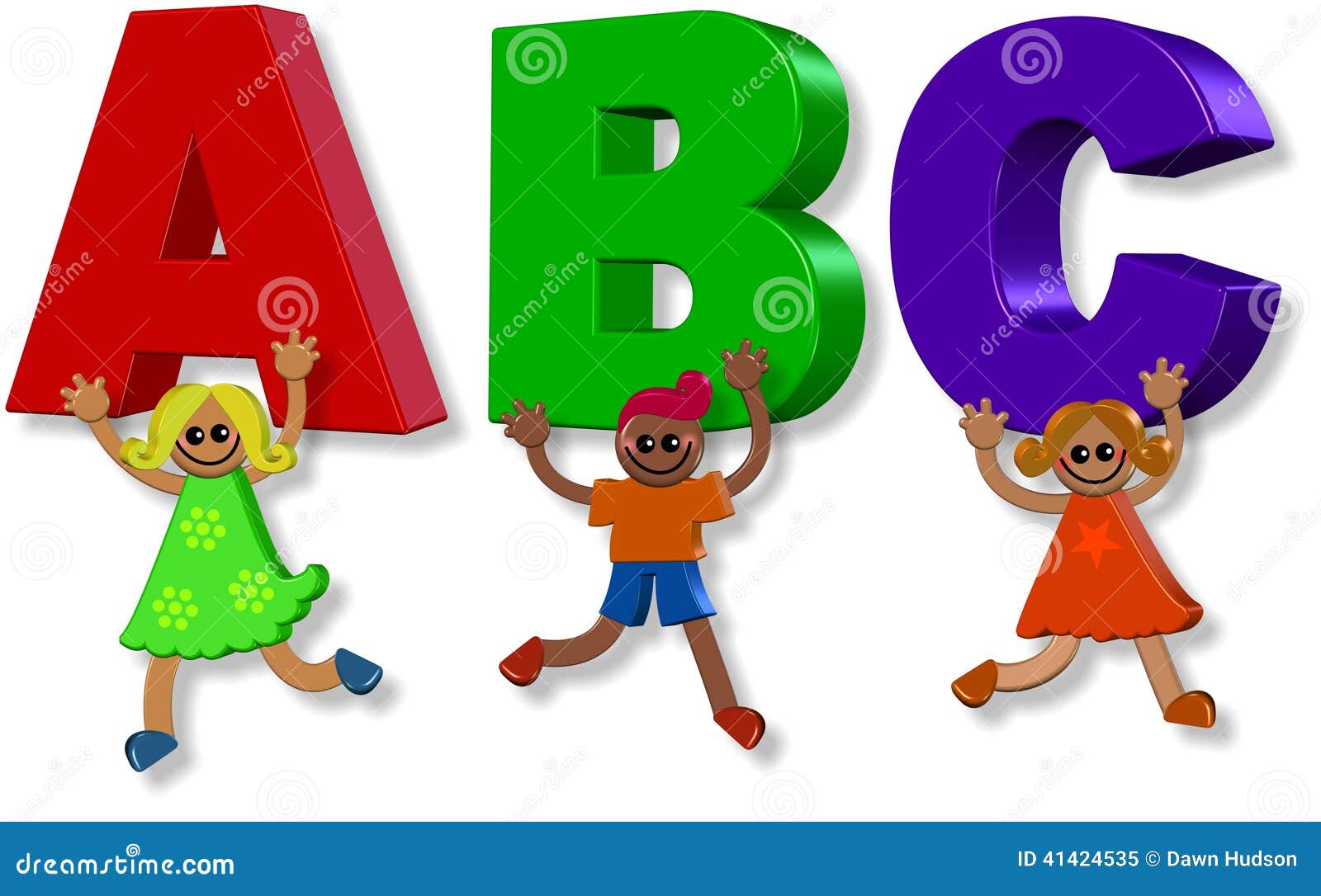 Crianças do ABC ilustração stock. Ilustração de eduque - 41424535