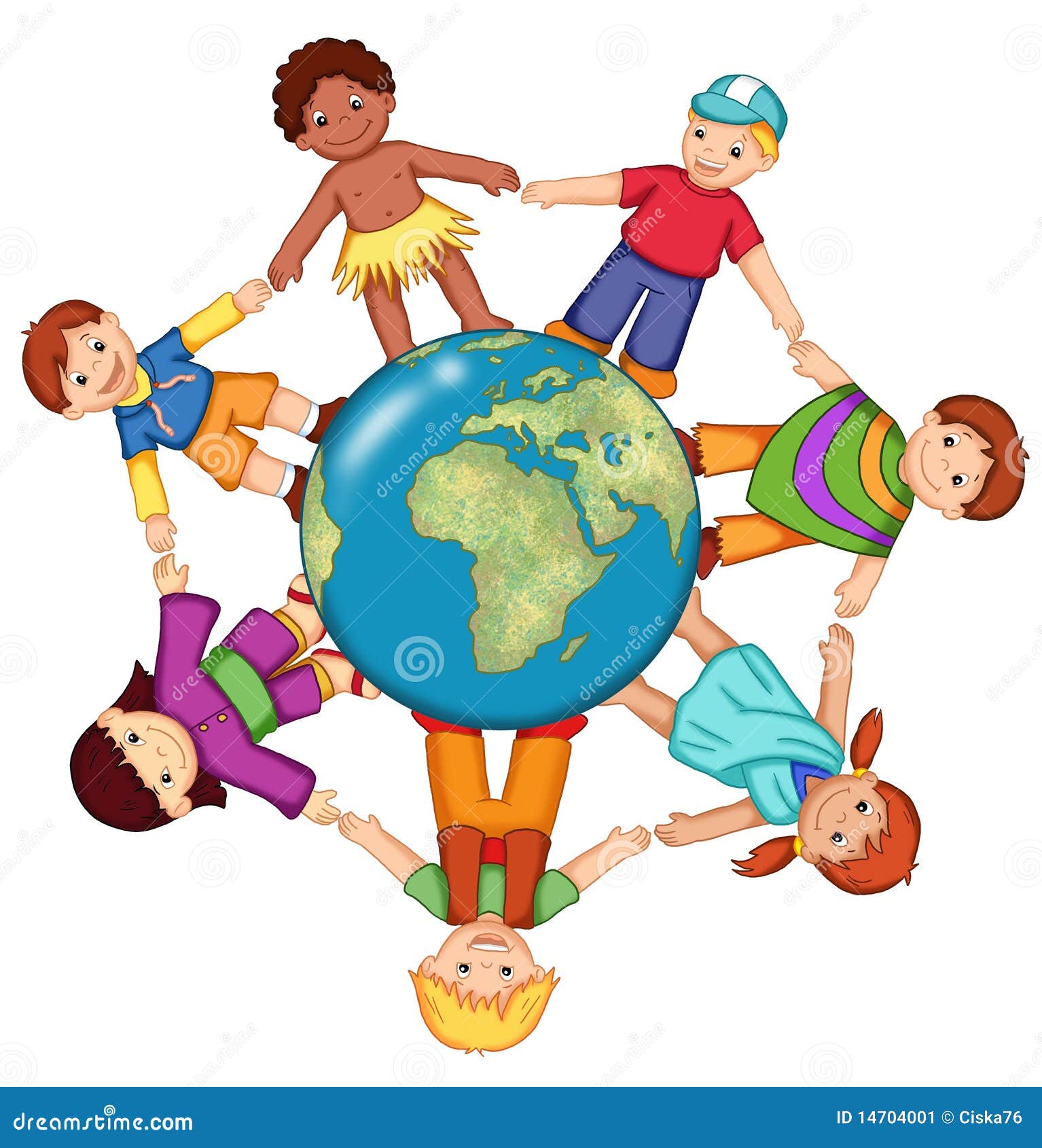 Crianças do mundo ilustração stock. Ilustração de colorido - 14704001