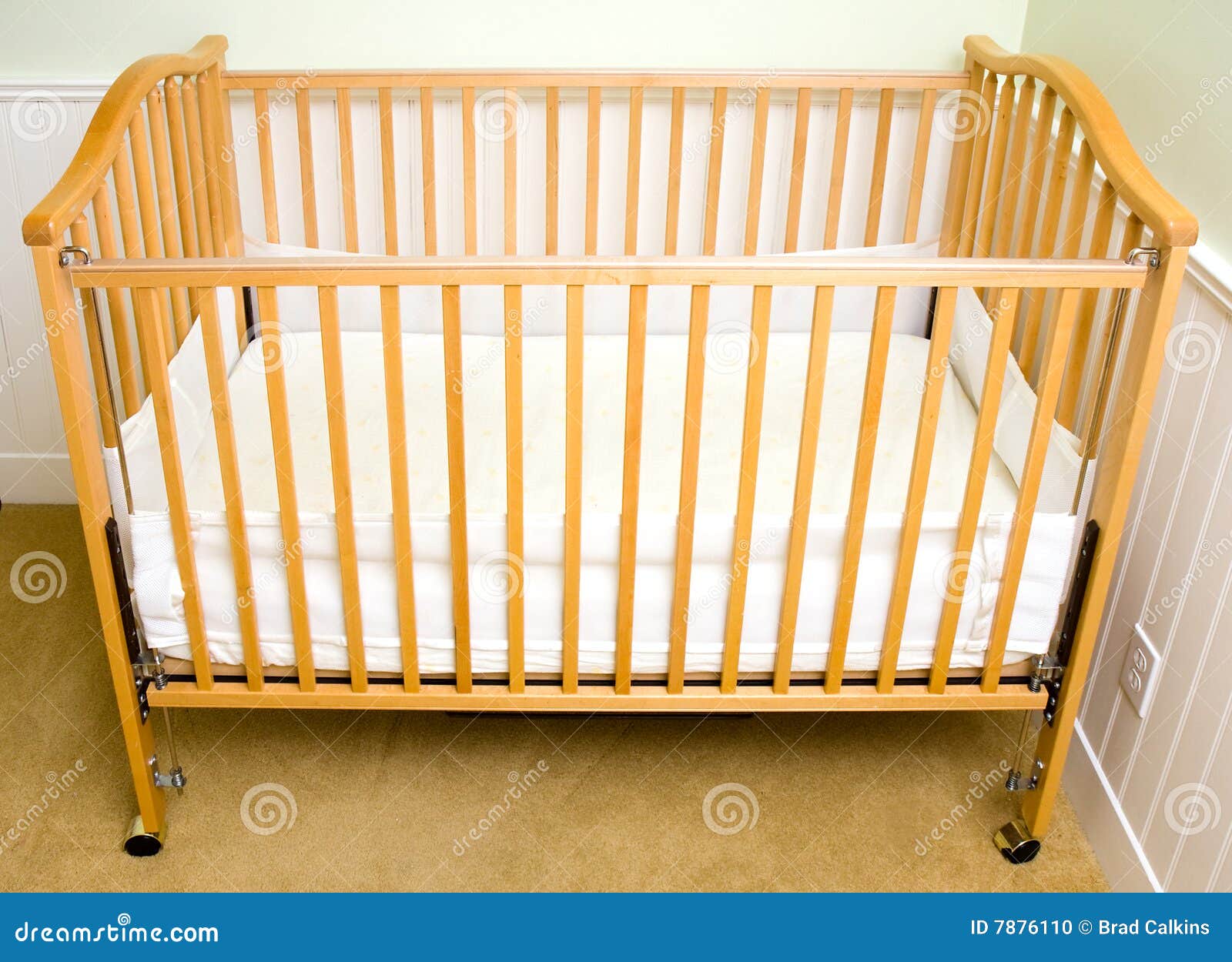 Crib stock photo. Image of sleeping, indoor, wooden, ready - 7876110