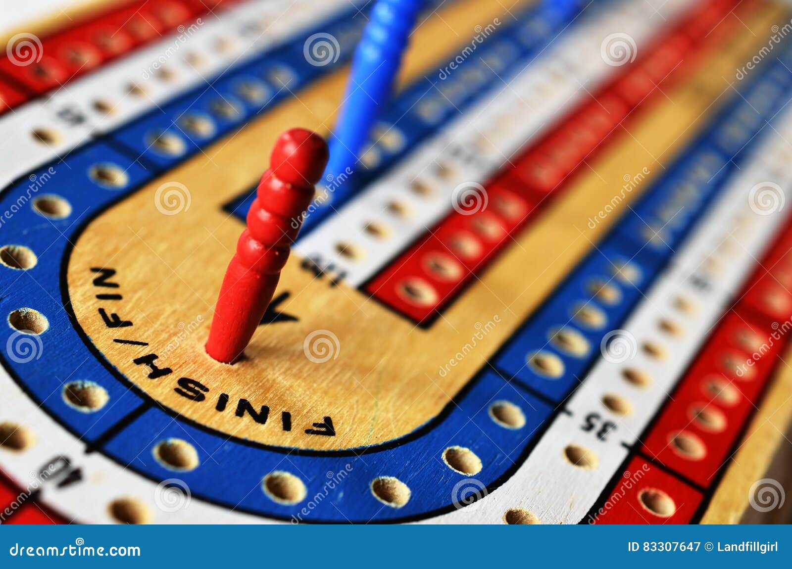 Cribbage Board And Playing Cards Royalty-Free Stock Image ...