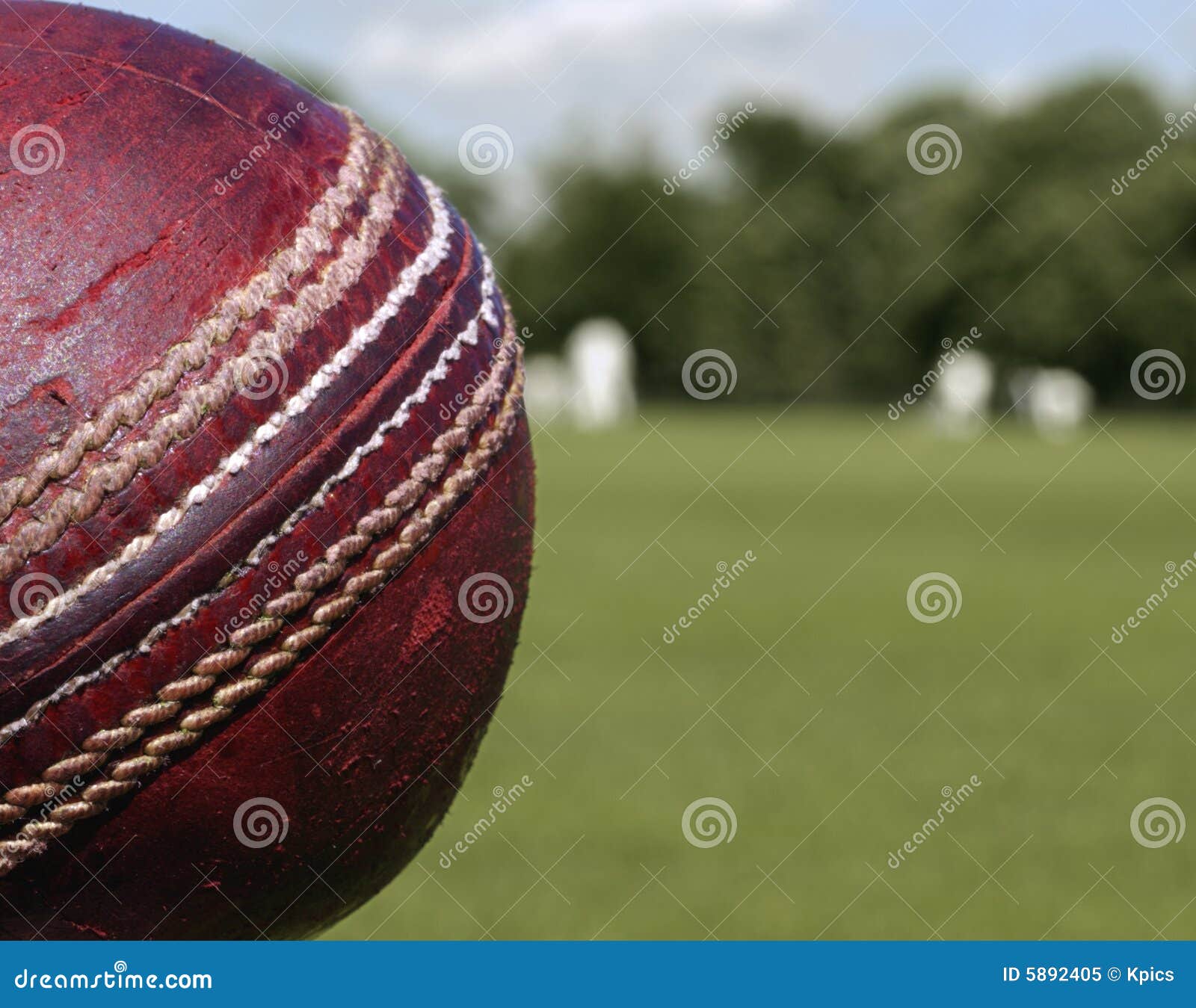 Cricket Ball Close Up stock image. Image of commonwealth - 5892405