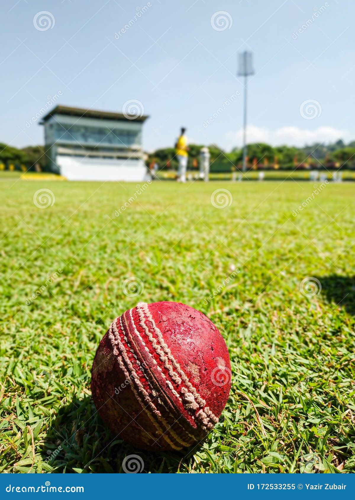 Cricket ball closeup stock image. Image of cricket, color - 172533255
