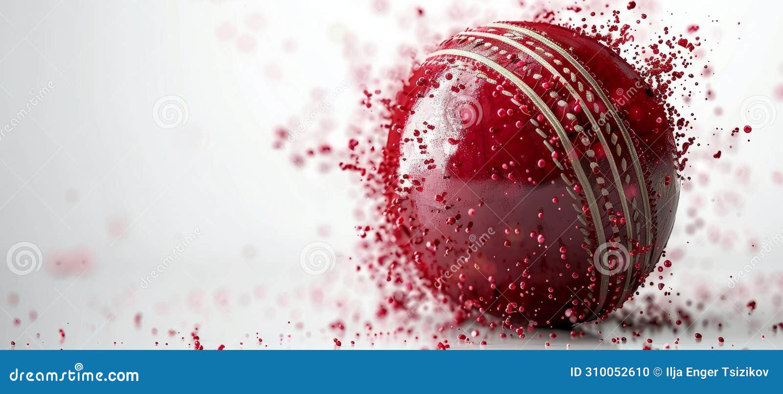 Cricket Ball Impact on Bat Frozen in Time, Capturing Dynamic Energy ...