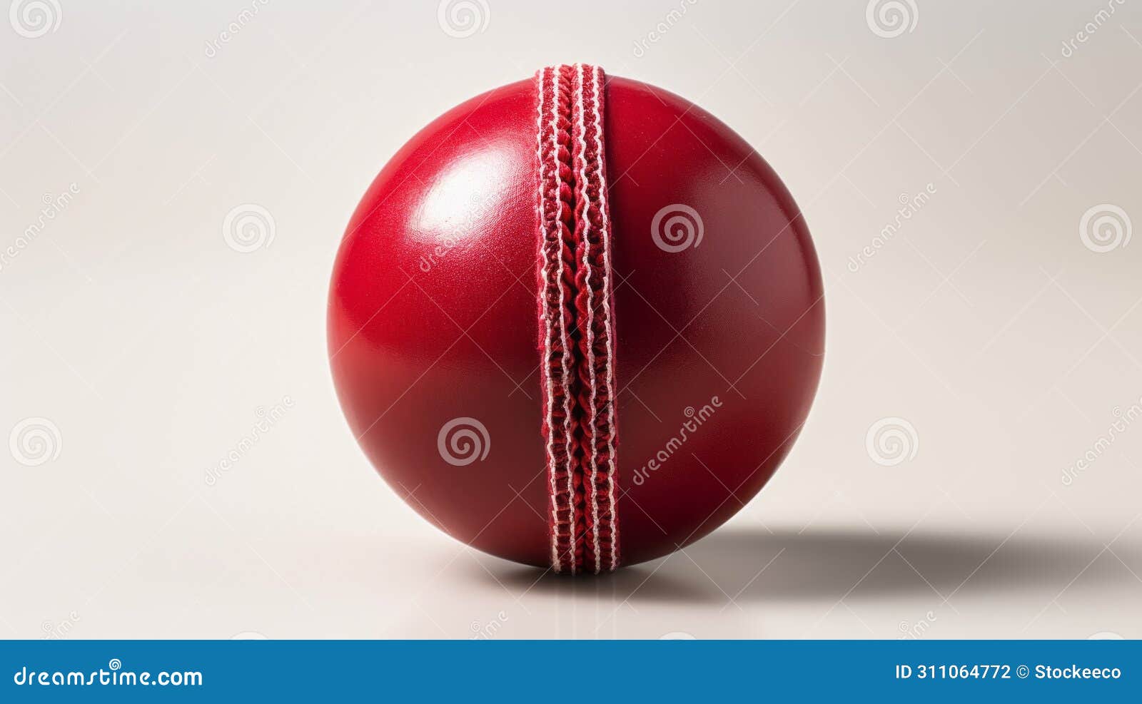 Cricket Ball on Solid Color Background - Real Photography Stock ...