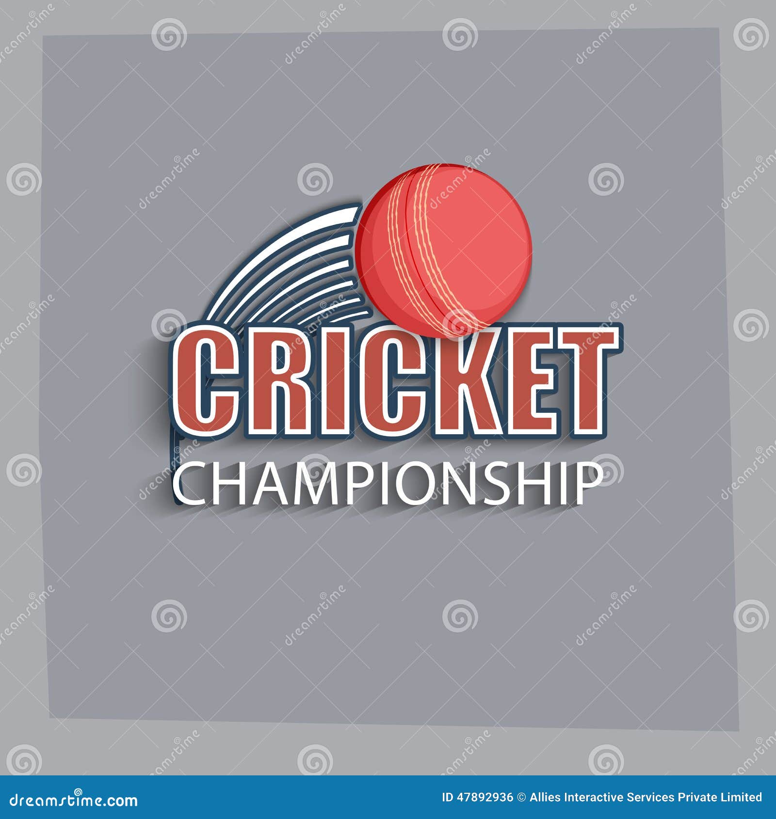 Cricket ball with text. stock illustration. Illustration of sportsman ...