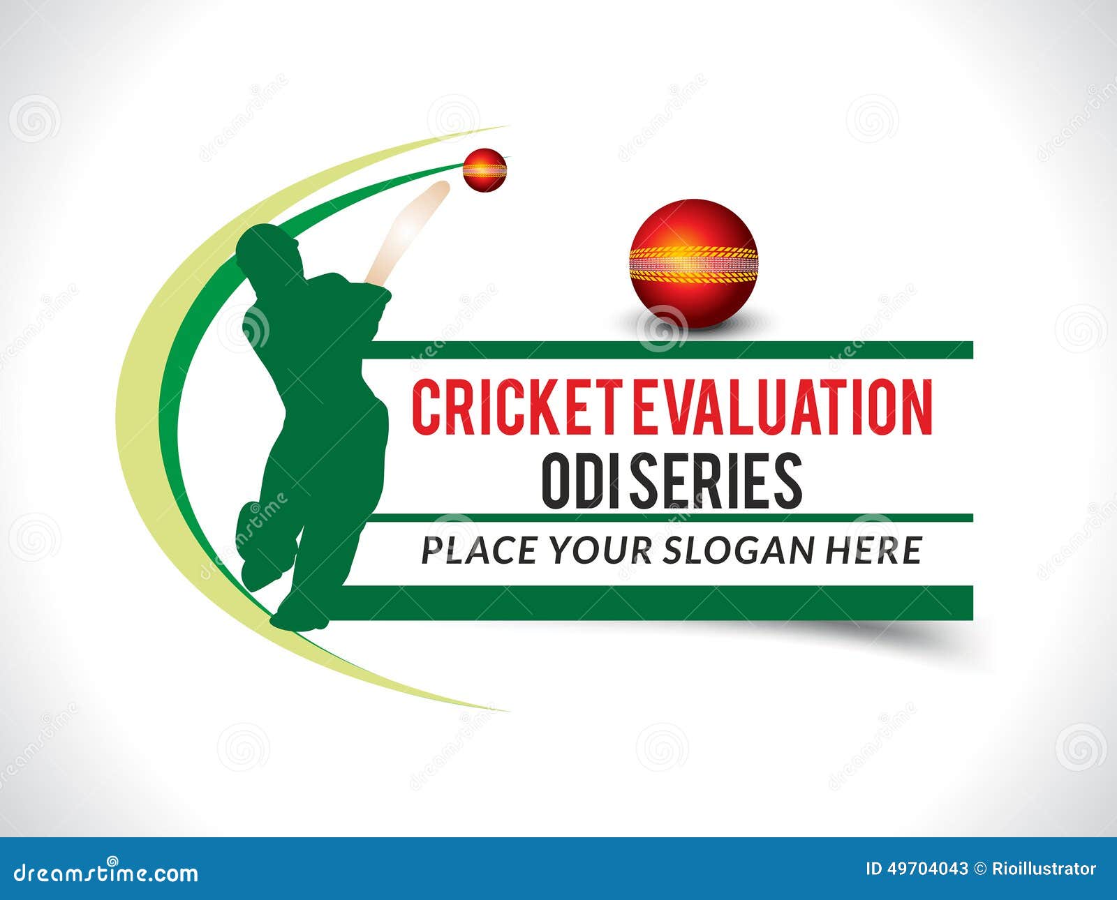 Cricket Banner Background with Bats Man Stock Vector - Illustration of ...