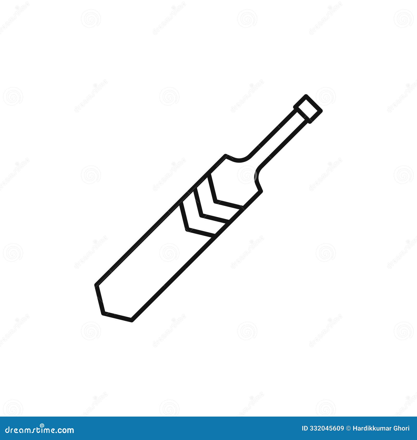 Cricket Bat and Ball Icon Symbol on White Background Stock Vector ...