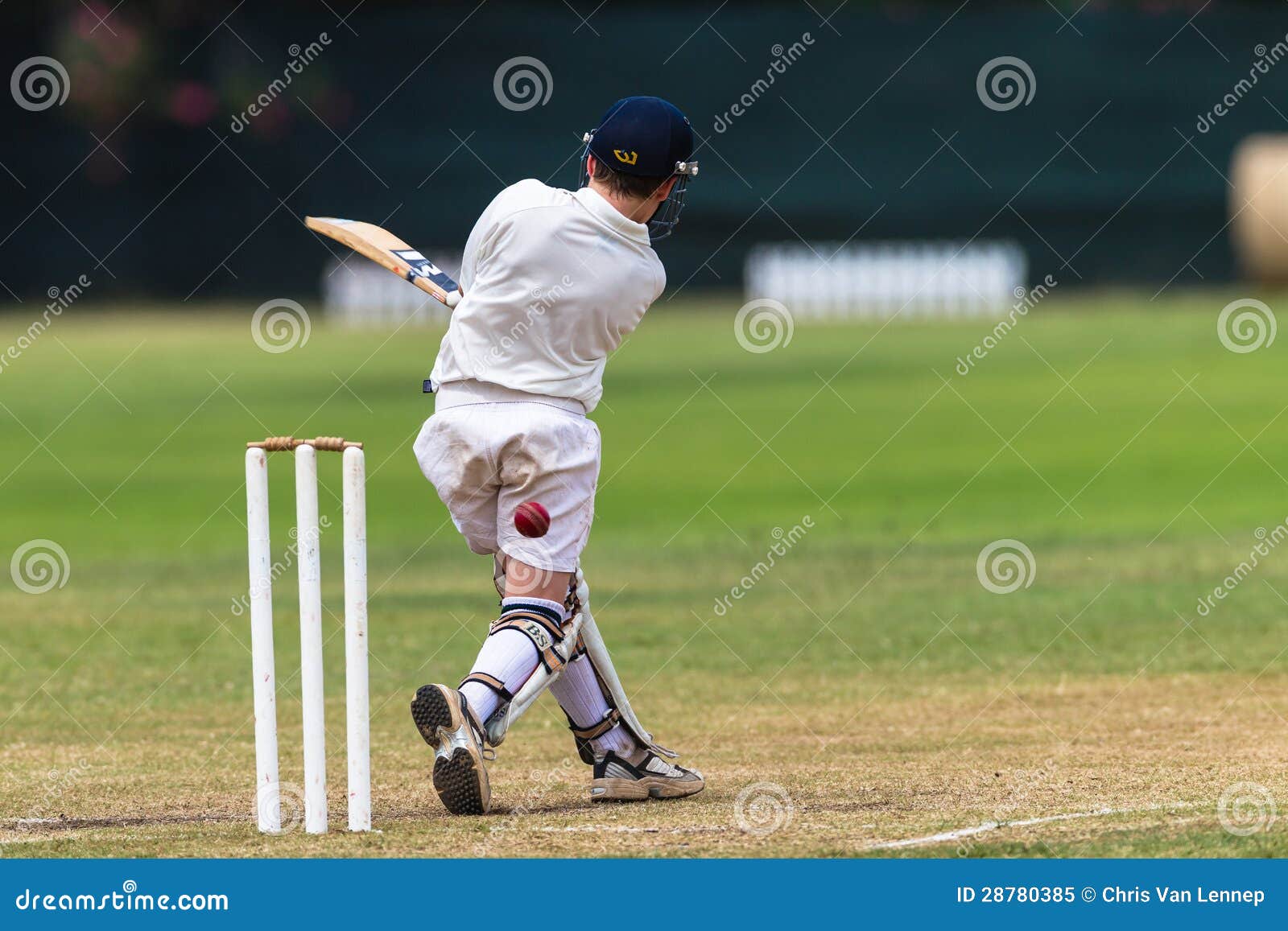 Cricket Batsman Miss Ball editorial image. Image of schools - 28780385