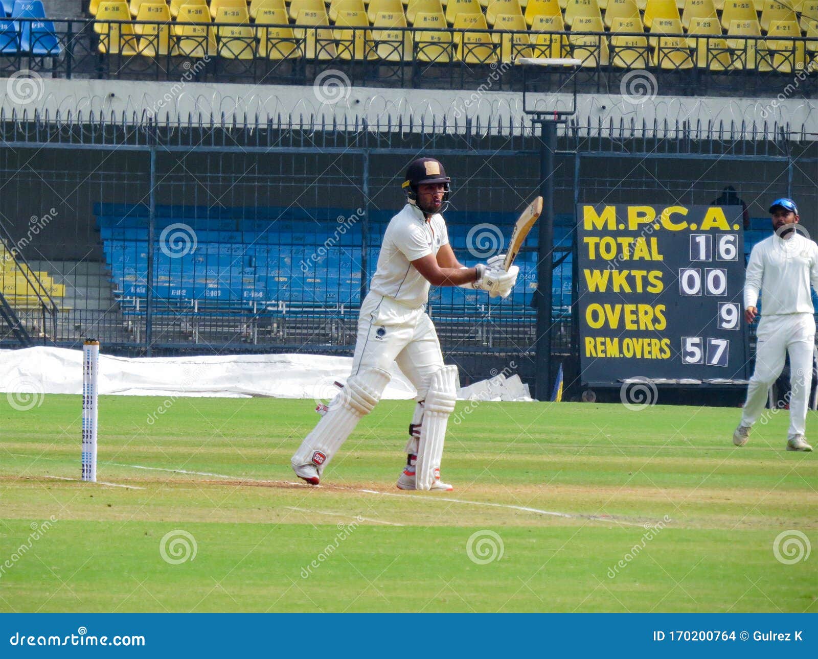 Cricket Batsman, Playing Shot. Editorial Stock Image - Image of ...