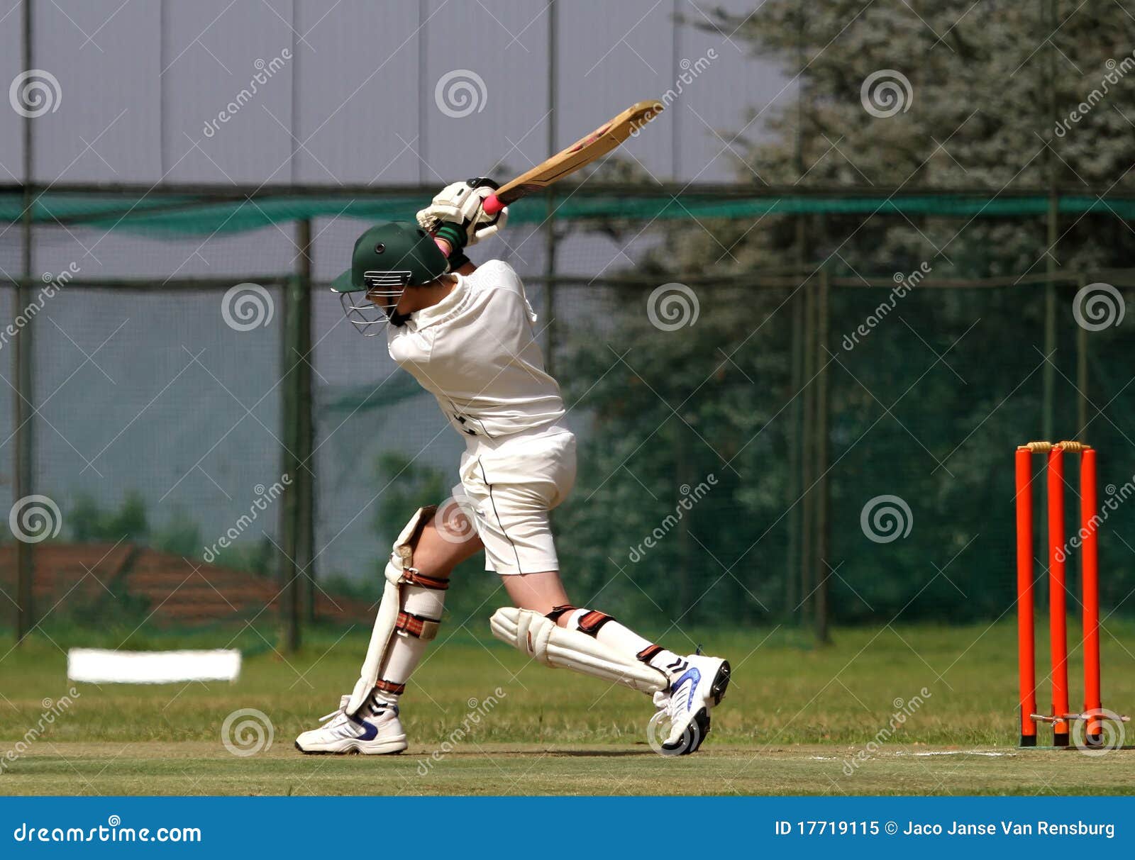 Cricket boy driving ball stock image. Image of fluent - 17719115