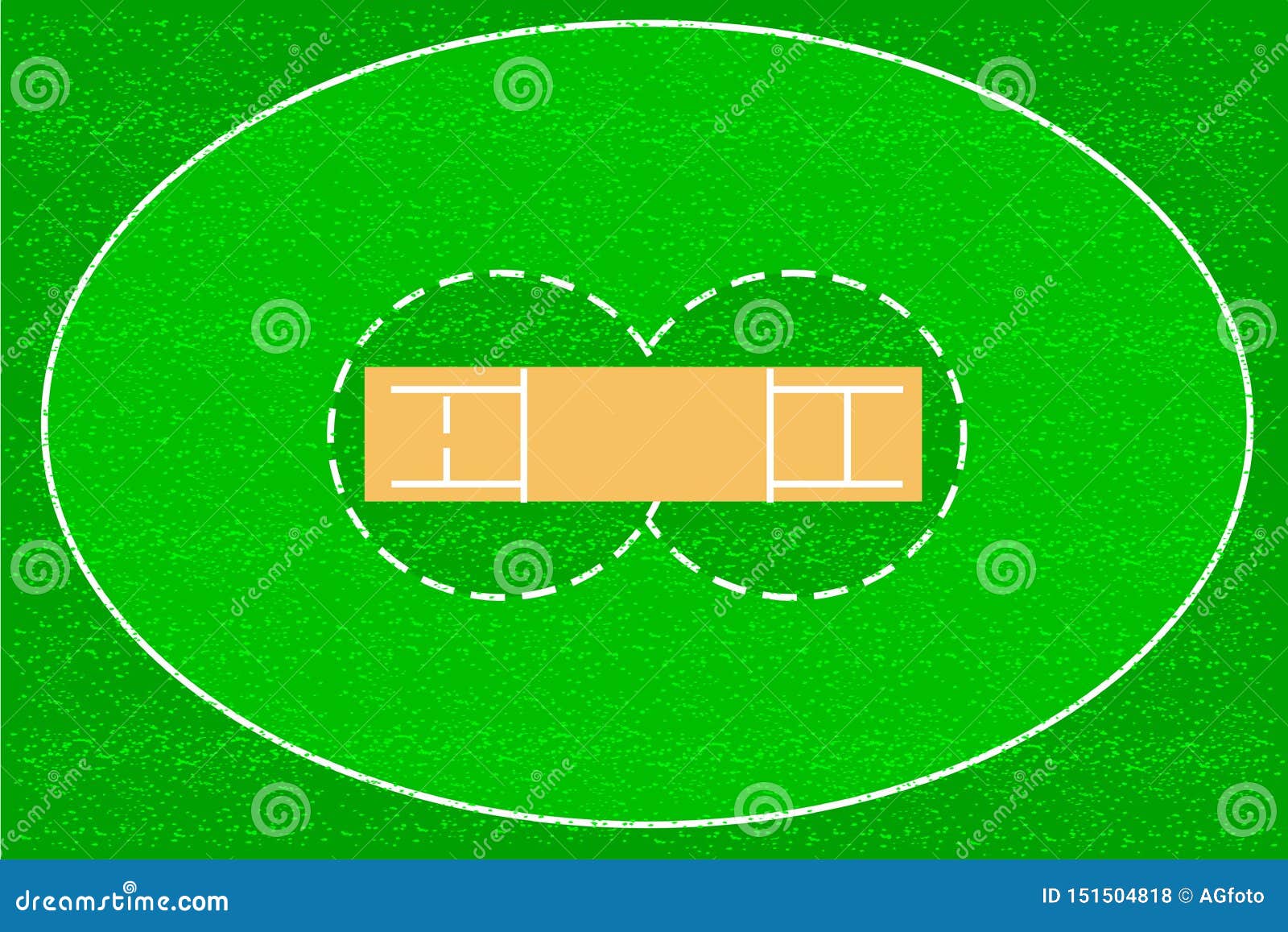 Cricket court vector stock vector. Illustration of championship - 151504818