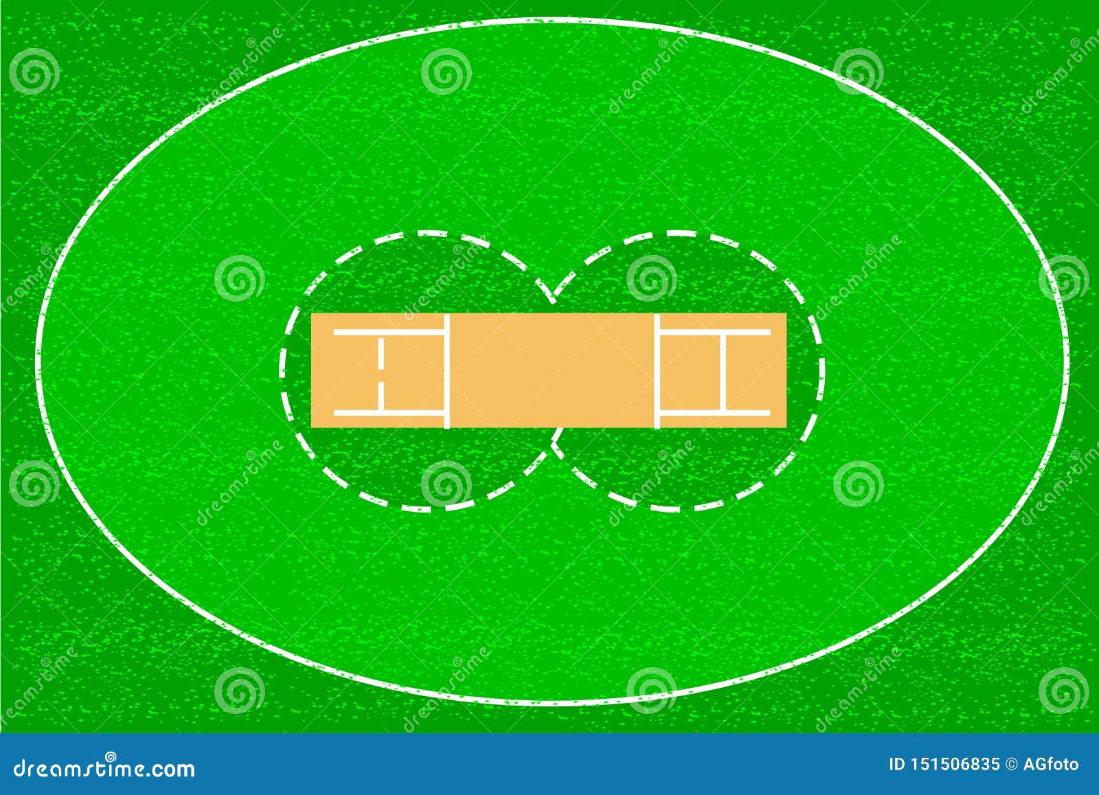 Cricket court vector stock vector. Illustration of league - 151506835