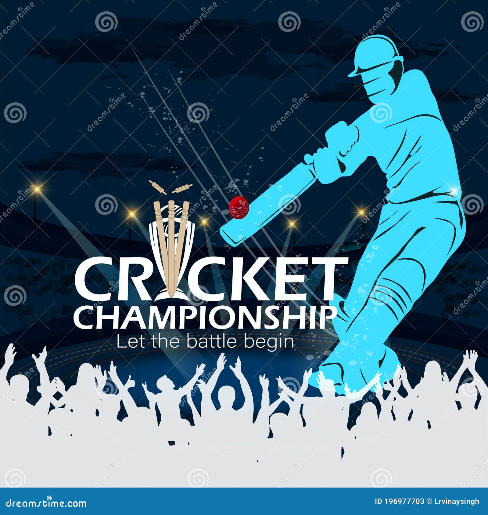 Cricket stock vector. Illustration of pakistan, equipment - 196977703