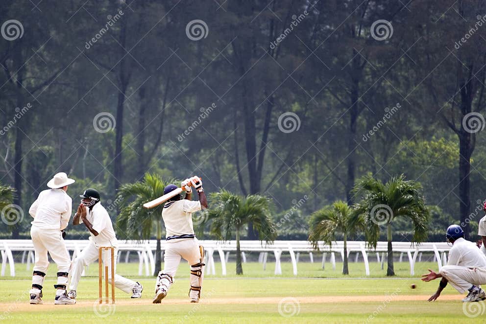 Cricket Game stock image. Image of batsmen, event, catch - 1518833