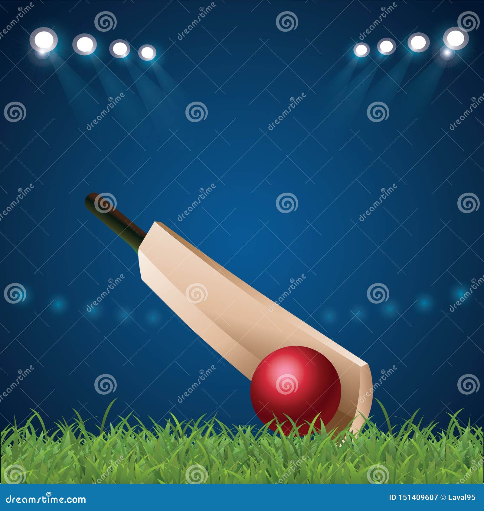 Cricket Game 2019. Vector Illustration Stock Vector - Illustration of ...