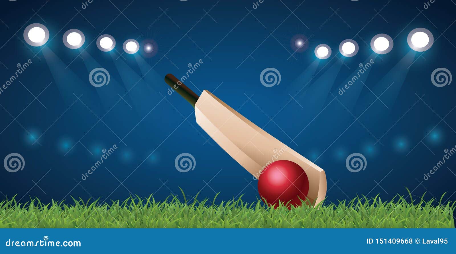 Cricket Game 2019. Vector Illustration Stock Vector - Illustration of ...