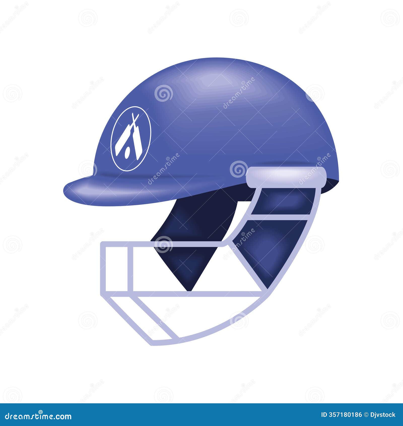 Cricket Helmet Uniform Cartoon Vector | CartoonDealer.com #312154615