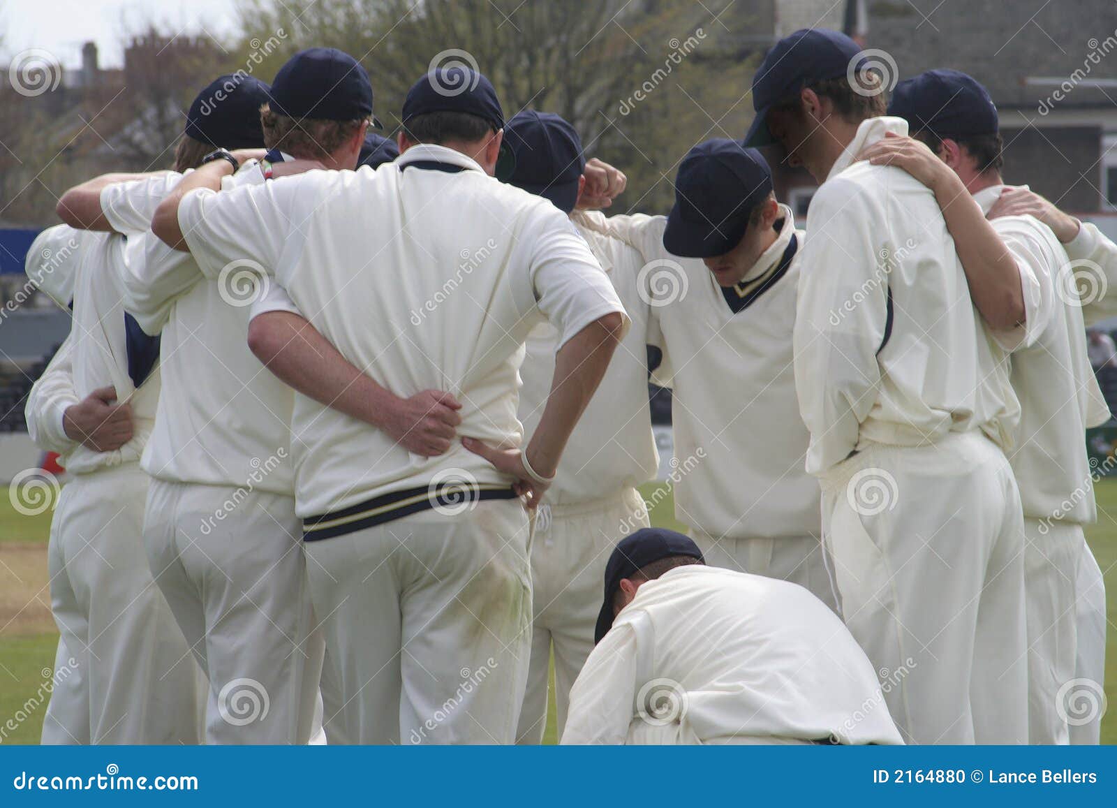 Cricket huddle stock photo. Image of group, team, wicket - 2164880